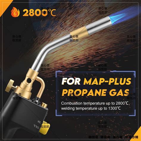 High Intensity Propane Torch Head For Map Pro Mapp Propane Tank Portable Trigger Start Soldering