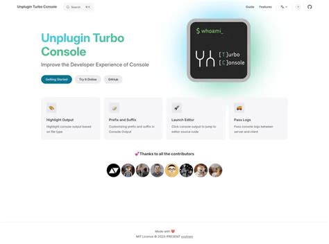Unplugin Turbo Console By Unplugin A React Template Built At Lightspeed
