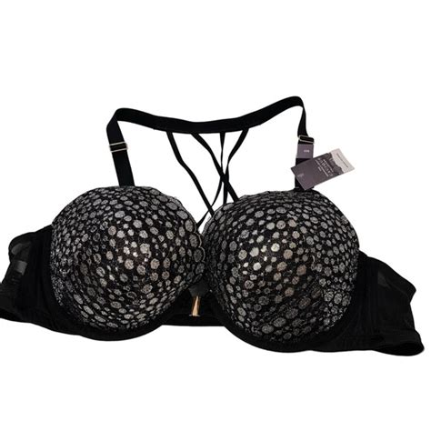 Cacique Intimates Sleepwear Plus Size 5b Cacique Boost Plungebra Metallic Leopard Sparkle