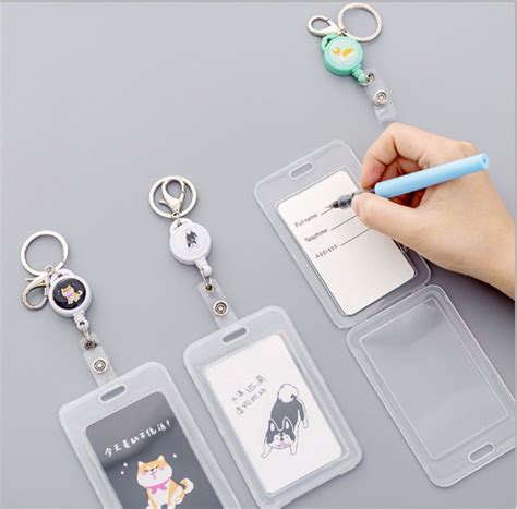 ที่ใส่บัตรพนักงาน ซองใส่บัตรพนักงาน โยโย่สายยืดได้ ลายการ์ตูน