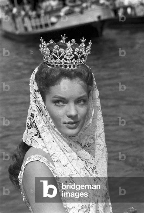 Image Of Actress Romy Schneider As Sissi In Venice 1957 Bw Photo