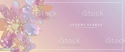 수채화 꽃이 있는 미니멀한 분홍색 꽃 배경 텍스트 사진 졸업장 엽서 명함의 배경 0명에 대한 스톡 벡터 아트 및 기타 이미지