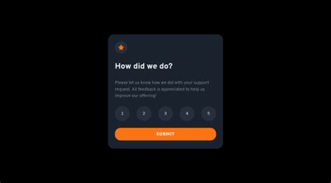 Frontend Mentor Interactive Rating Coding Challenge Solution