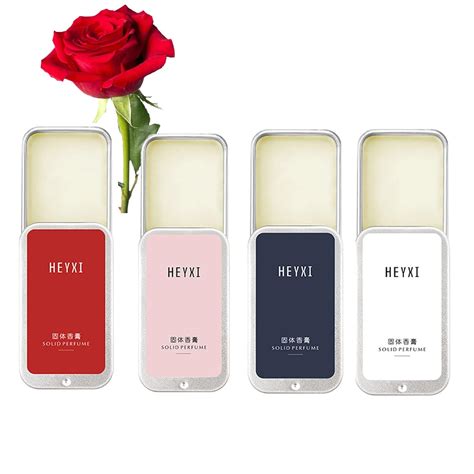 Buy 4pcs Solid Balm Sets Solid Perfume Portable Pocket Balm Perfume