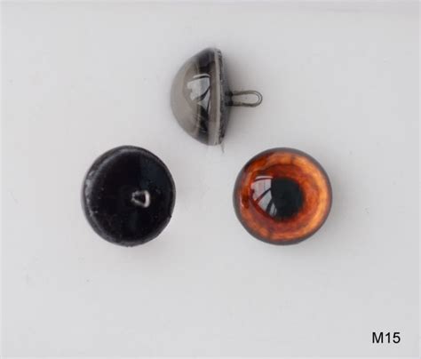 Стеклянные глаза для игрушек M15 (Тедди, валяные и лепные ...