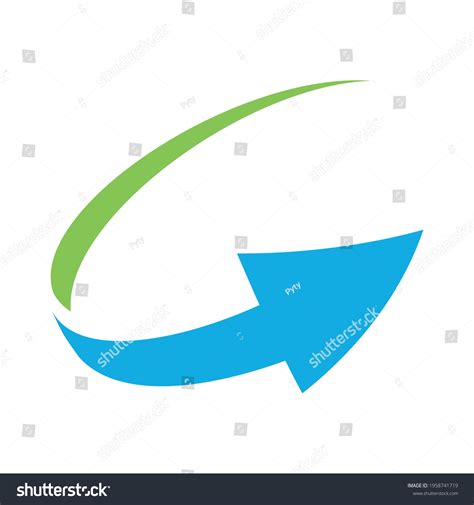 Loop Circle Arrow Icon Around Sphere Images Stock Photos Vectors Shutterstock
