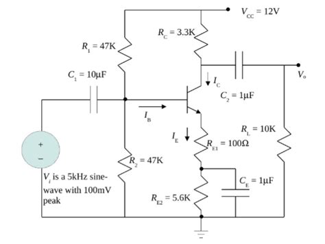 Vbe 6v ﻿find Ib Ic Ie ﻿the Beta And Small Signal