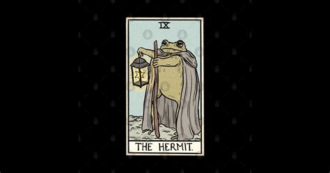 The Hermit Toad Tarot The Hermit Sticker Teepublic