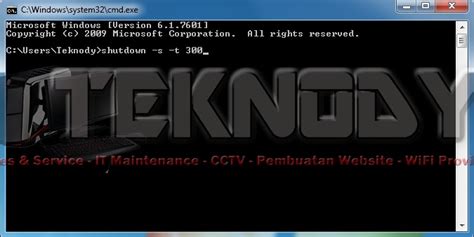 auto shutdown windows dengan timer menggunakan cmd teknody
