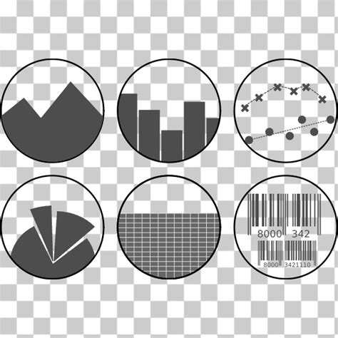 Free Svg Vector Image Of Grayscale Spreadsheet Icons Set Nohatcc