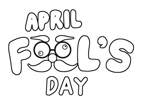 April Fools Day Coloring Pages Coloringlib