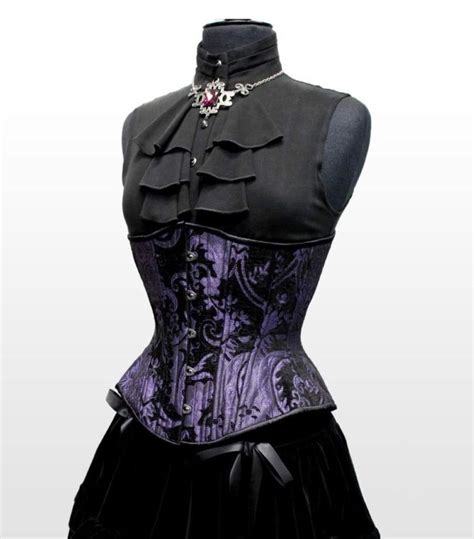 Tapestry Corset Purpleblack