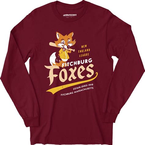 Fitchburg Foxes Massachusetts Vintage Defunct Baseball Teams Long