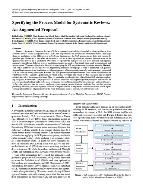 specifying the process model for systematic reviews an augmented