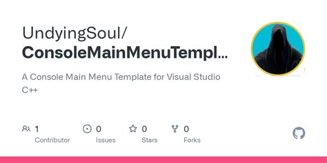 Github Undyingsoul Consolemainmenutemplate A Console Main Menu Template For Visual Studio C