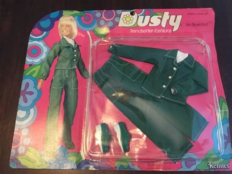 1976 Dusty Trendsetter Fashions Green Action Suit With White Scarf