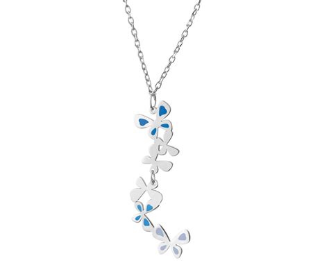 Rhodium Plated Silver Necklace Ref No Ap536 8355 Apart