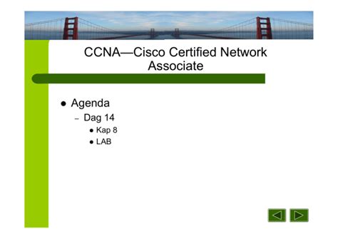 CCNACisco Certified Network Associate