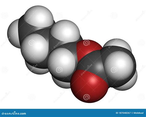 Butyl Acetate Molecule Used As Synthetic Fruit Flavoring And As