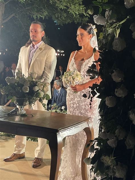 Corte Sirena Y Transparencias El Look De Celeste Muriega Para Su Boda