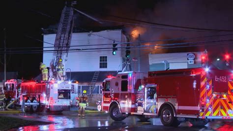 Firefighters Battle Large Fire At Independence Building