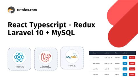 Tutorial Fullstack Wep App Crud React Typescript Laravel 10 Php 8 Mysql Youtube