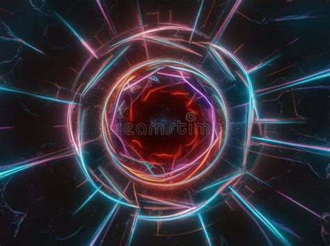 Fractal Wallpaper A Unique Design For Your Desktop Stock Illustration