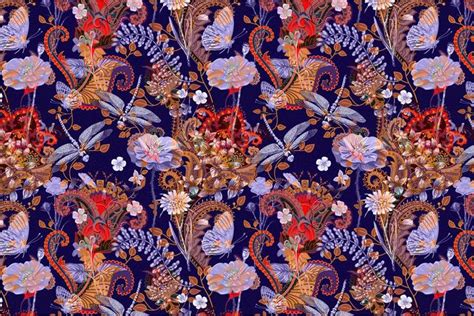 Set Of Patterns Part Ii Graphic Design Art Floral Pattern
