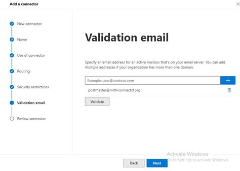 Step 6 Configure A Send Connector On O365 Mithi Docs