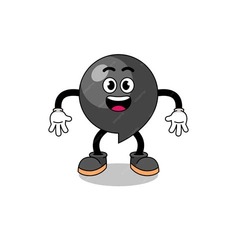 Premium Vector Comma Symbol Cartoon With Surprised Gesture