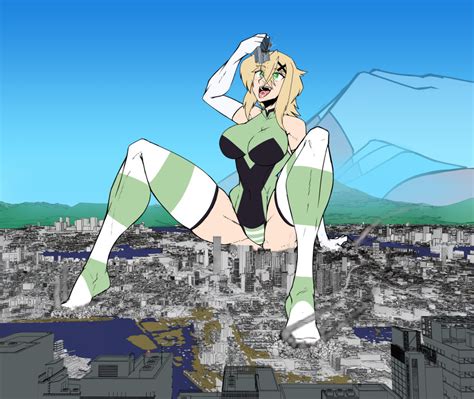 Rule 34 1girls Akatsuki Kirika Big Ass Enormous Breasts Giant Giantess Huge Ass Huge Breasts