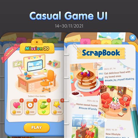 Casual Game Ui Concept Design Personal Work Wonyoung Lara Kang Juegos