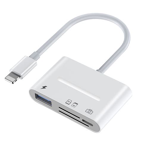 五斗米手机sd读卡器适用于苹果otg线iphone转换器多合一内存卡虎窝淘