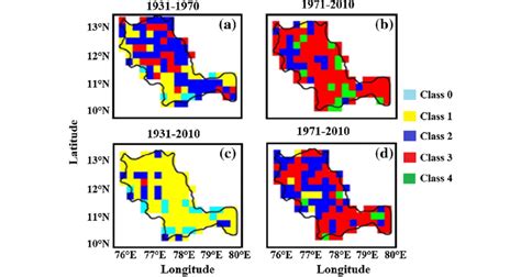 Spatial Distribution Of Frequency Of The Extreme Droughts Of Spi 3 And