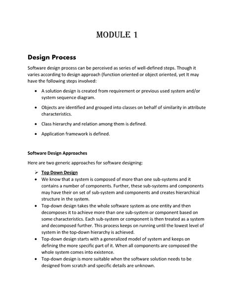 Oop Module 1 Object Oriented Programming Module1 Module 1 Design
