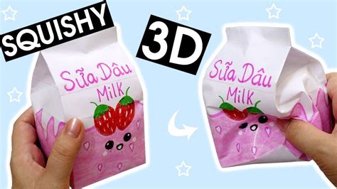 Làm Squishy Hình Hộp Sữa Hướng Dẫn Tự Tạo Đồ Chơi Mềm Mại Tại Nhà