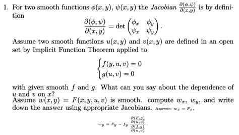 Solved A04 1 For Two Smooth Functions Px Y 4x Y