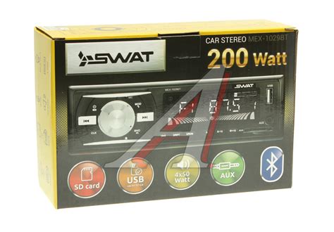 Магнитола автомобильная 1DIN SWAT - MEX-1029BT - купить в Авто-Альянс ...