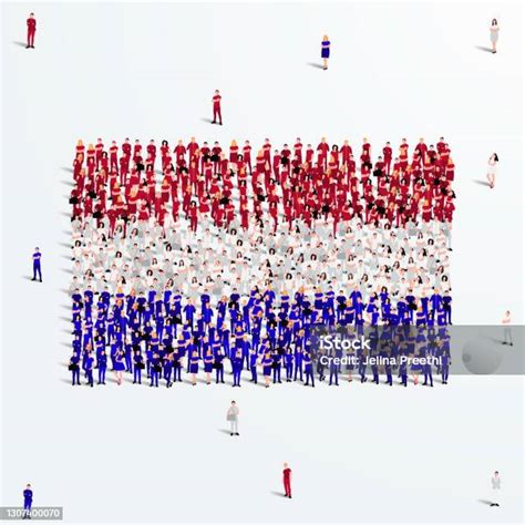 オランダの旗オランダの旗の形を作るために大勢の人々が形成されますベクトル図 オランダのベクターアート素材や画像を多数ご用意 オランダ