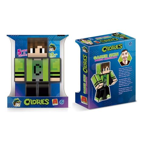 Boneco Cadres 35cm Minecraft Turma Do Problems Articulado Shopee Brasil