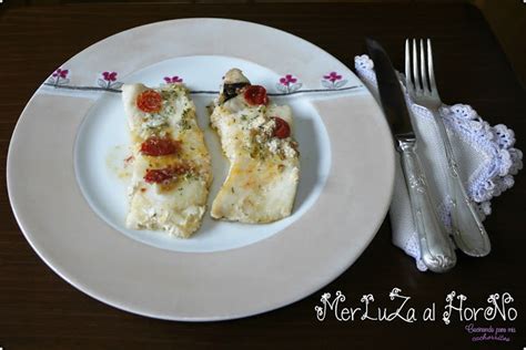 Merluza Al Horno Con Tomates Confitados Receta Muy Fácil Y Rica