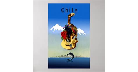 Chile Travel Poster Zazzle