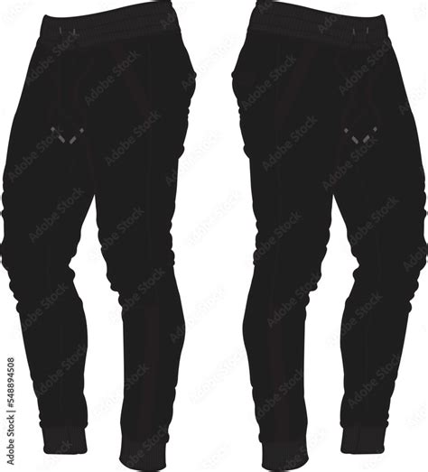 Jogger Pants Template Sport Sweat Pant Stock Vector Adobe Stock