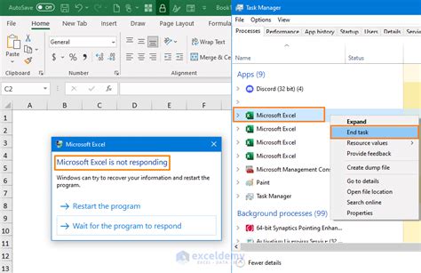 What To Do When Excel Is Not Responding 11 Handy Tricks