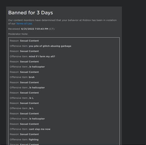 Got Banned Over Playing Slap Battles R ROBLOXBans