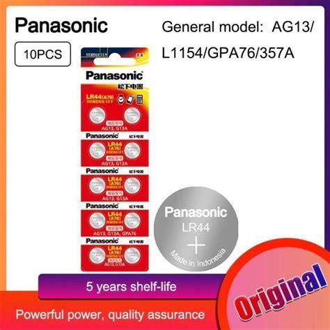 Batterie Panasonic Lr44 A76 Ag13 G13a 10 Stück Neu Kaufen Auf