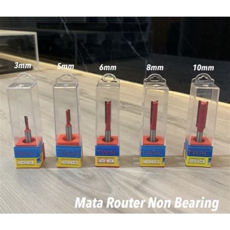 Jual Mata Profil Router Bits Straight Bit Non Bearing 1 Mata Pisau Hpl