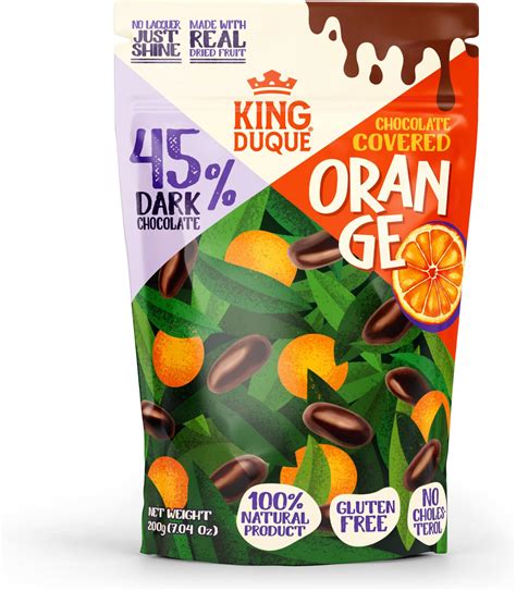 Dark Chocolate Covered Candied Orange Peels 1 Pound