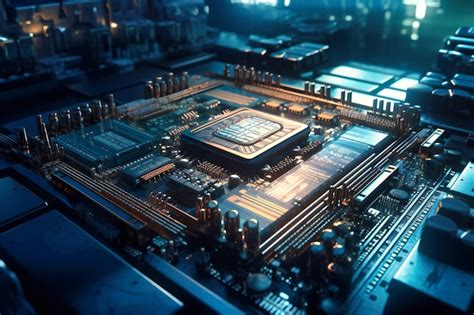 Premium Photo Sophisticated Microchip Architectures Deliver