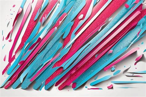 Premium Ai Image Light Blue Cover With Stright Stripes Glitter Abstract Illustration With